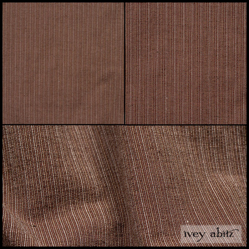 Experience Subtle Sophistication with Heirloom Oak Pinstripe Stretch Weave