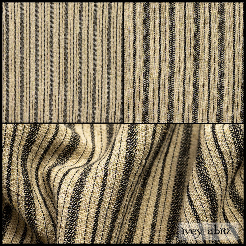 Timeless Elegance: Iron and Stone Rustic Stripe Weave